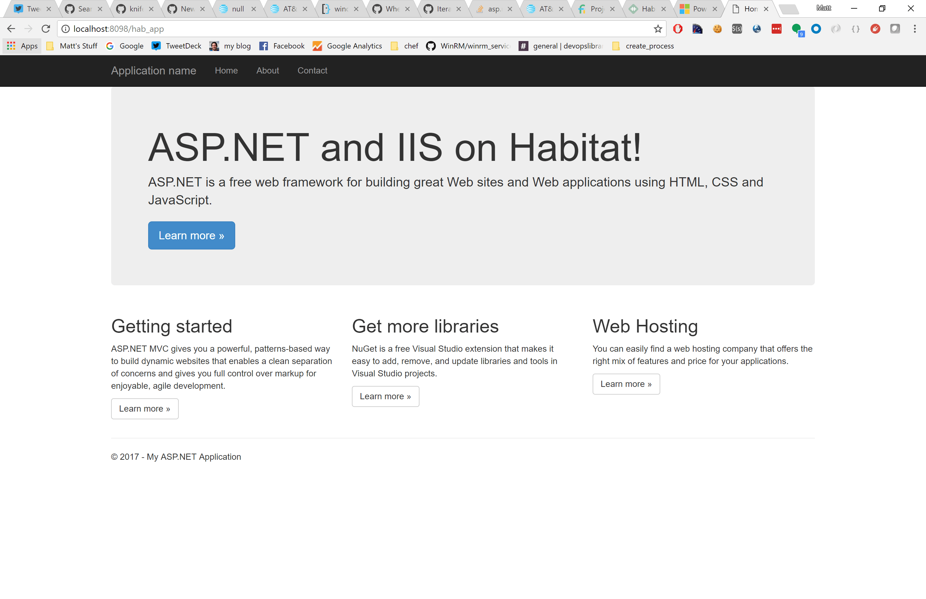 Running a Full Framework ASP.NET IIS application in Habitat - Chef Blog ... Running a Full Framework ASP.NET IIS application in Habitat - Chef Blog ...